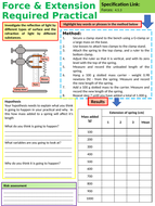 KS4 AQA GCSE Physics (Science) Hooke's Law Lesson | Teaching Resources