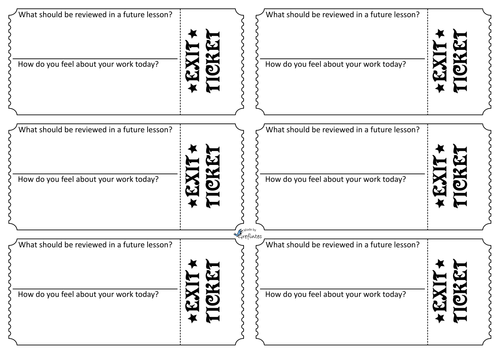 Exit Ticket | Teaching Resources