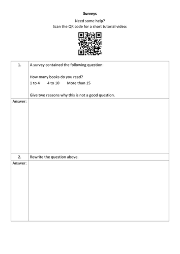 Catch Up Questions - Data - Editable | Teaching Resources