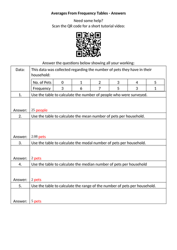 Catch Up Questions - Data - Editable | Teaching Resources