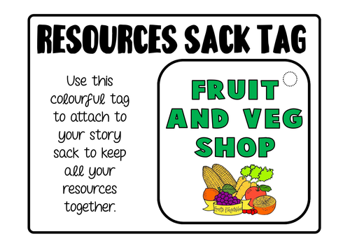FRUIT & VEG ROLE PLAY SHOP TEACHING RESOURCES EYFS KS1 FOOD HEALTHY ...