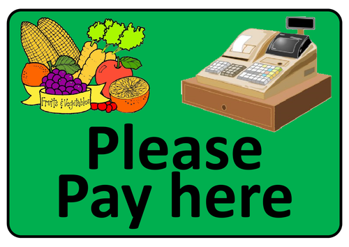 FRUIT & VEG ROLE PLAY SHOP TEACHING RESOURCES EYFS KS1 FOOD HEALTHY ...