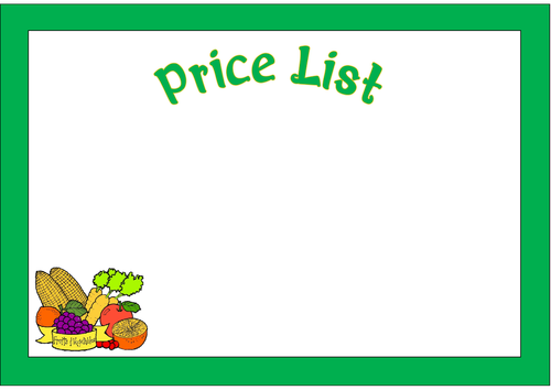 FRUIT & VEG ROLE PLAY SHOP TEACHING RESOURCES EYFS KS1 FOOD HEALTHY ...