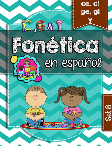 Spanish Phonics Book Set #8: Sílabas ce, ci, ge, gi & Y | Teaching ...