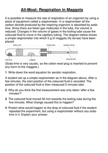 Aqa Combined Science Trilogy 4 4 Bioenergetics Teaching Resources