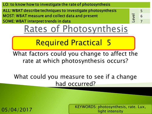 Aqa Combined Science Trilogy 4 4 Bioenergetics Teaching Resources