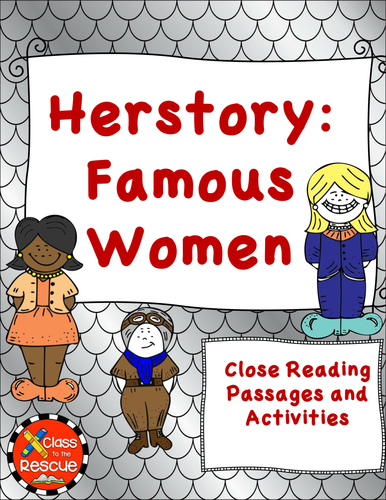 Herstory: Famous Women Non Fiction No Prep Close Reading | Teaching ...