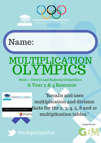 Multiplication Olympics - Daily Training for Multiplication Olympians ...