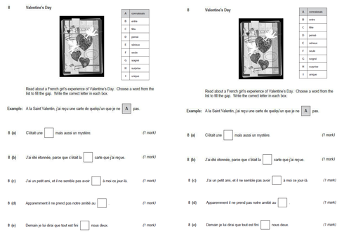 French Valentines Day activities | Teaching Resources