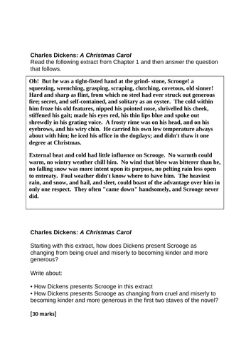 A Christmas Carol Detailed Lesson by Lesson Scheme of Work | Teaching ...