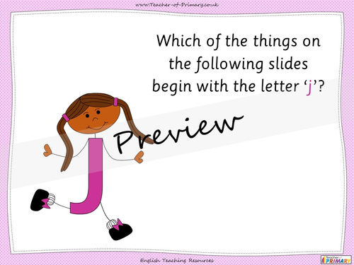 The Letter 'j' - EYFS | Teaching Resources