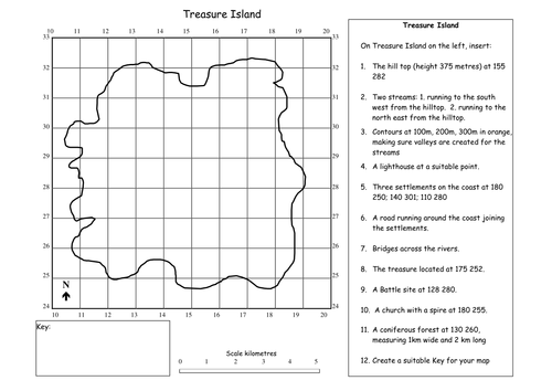 Treasure Island Map Skills Y7 | Teaching Resources