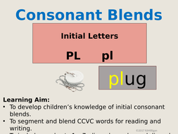 Phonics - Initial Consonant Blends Pl-CCVC Words, Presentation, Lesson, Worksheets/Activities ...