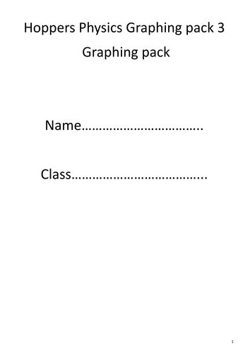 Hoppers Physics Graph pack bundle | Teaching Resources