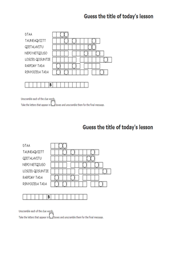 overt observation lesson | Teaching Resources