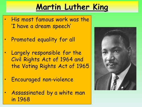 Martin Luther King & Civil Rights | Teaching Resources