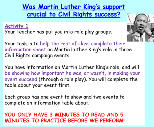 Martin Luther King & Civil Rights | Teaching Resources