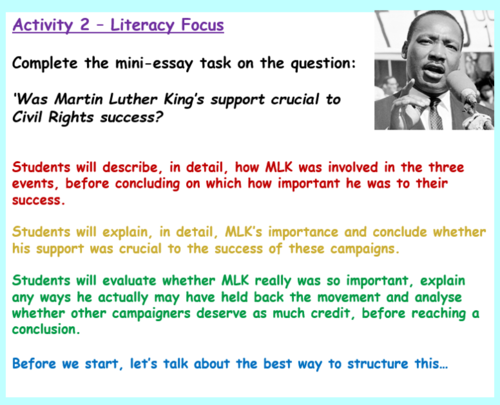 Martin Luther King & Civil Rights | Teaching Resources