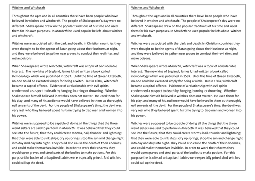 Macbeth Meets the Witches Act 1, Scene 3 - GCSE English Literature ...