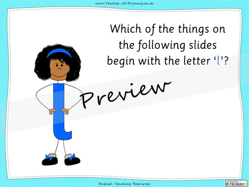 The Letter 'l' - EYFS | Teaching Resources