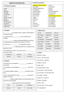 14 New GCSE Spanish Revision Quickies with SOLUTION | Teaching Resources