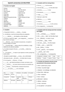 14 New GCSE Spanish Revision Quickies with SOLUTION | Teaching Resources