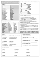 14 New GCSE Spanish Revision Quickies with SOLUTION | Teaching Resources