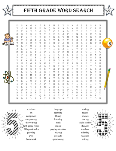 Fifth Grade Substitute BUNDLE (25 Worksheets) | Teaching Resources