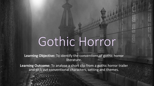 Gothic Horror conventions with Sleepy Hollow trailer clip | Teaching ...
