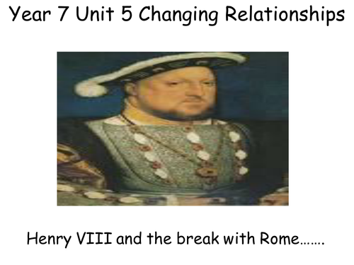 Henry VIII and the Break with Rome lesson | Teaching Resources