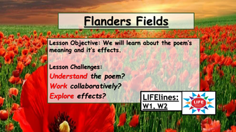 Flanders Fields Analysis | Teaching Resources