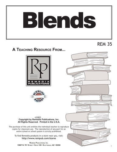 Blends to Improve Phonemic Awareness | Teaching Resources