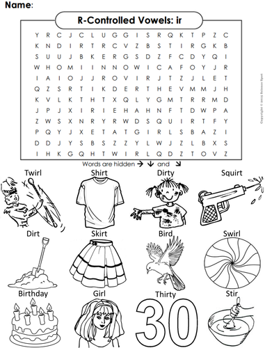 R Controlled Vowels: ir words | Teaching Resources