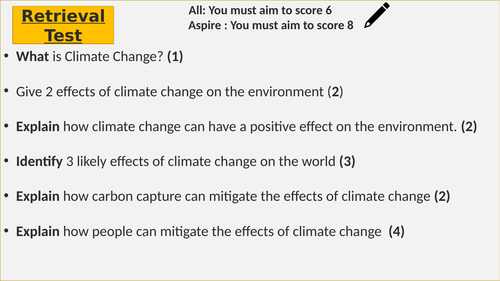 GCSE AQA 9-1: Climate Change - Management of climate change through ...