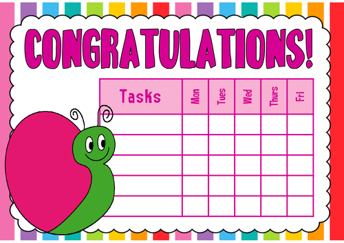 100 CHILDREN'S REWARD CHARTS TEACHING RESOURCES EYFS KS1 KS2 BEHAVIOUR ...