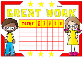 100 CHILDREN'S REWARD CHARTS TEACHING RESOURCES EYFS KS1 KS2 BEHAVIOUR ...
