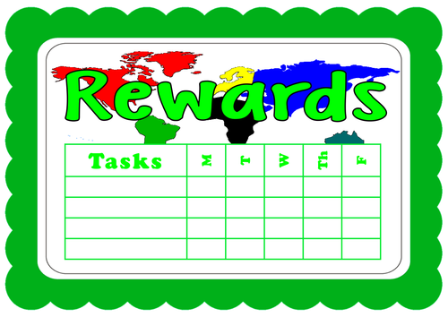 100 CHILDREN'S REWARD CHARTS TEACHING RESOURCES EYFS KS1 KS2 BEHAVIOUR ...
