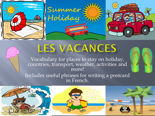 Les Vacances - Holidays | Teaching Resources