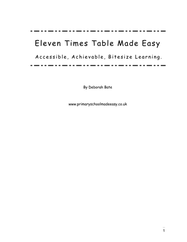 eleven-times-table-comprehensive-workbook-teaching-resources