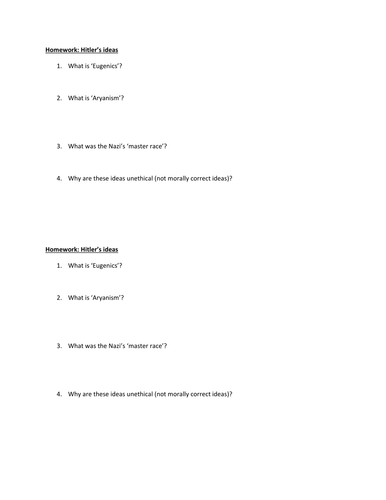 What was the Holocaust? Introduction lesson. | Teaching Resources