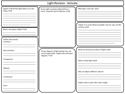 KS3 Activate 1 Science Book Revision Bundle | Teaching Resources KS3 Activate 1 Science Book Revision Bundle | Teaching Resources