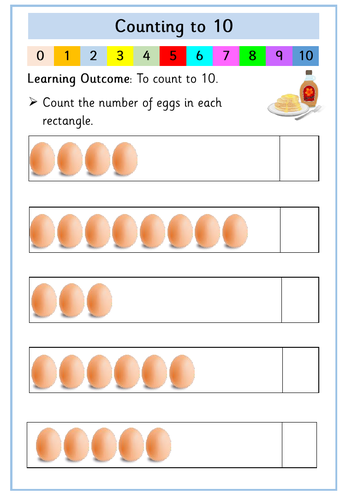 Pancake Day Maths - Counting to 10 | Teaching Resources