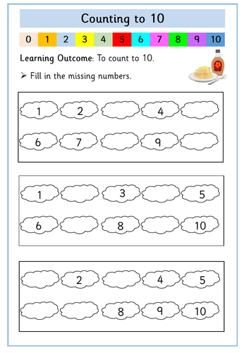 Pancake Day Maths - Counting to 10 | Teaching Resources
