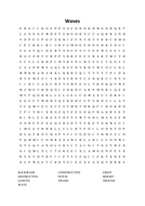 Waves - Word Search | Teaching Resources