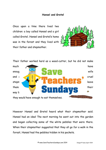 Fairy Tales Comprehension / Guided reading (4 levels of difficulty) - 5 ...