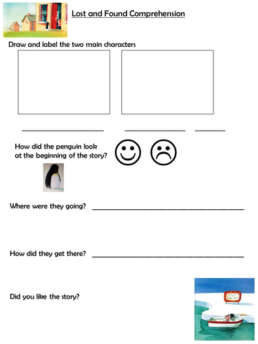 Writing activities for the story 'Lost and Found' | Teaching Resources