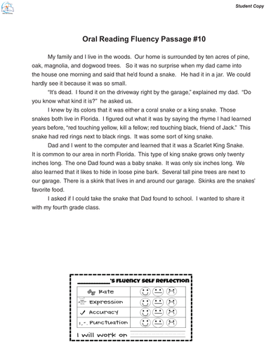 5th Grade Timed Reading Fluency Passages 5th Grade Timed Reading Fluency Passages