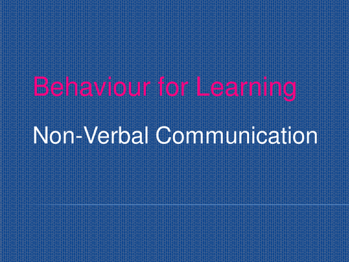 Body Language for Behaviour Management | Teaching Resources