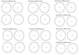 Using a clock for estimating angles | Teaching Resources