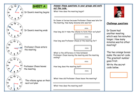 Comparing 12 hour time lesson, differentiated group activity sheets and ...